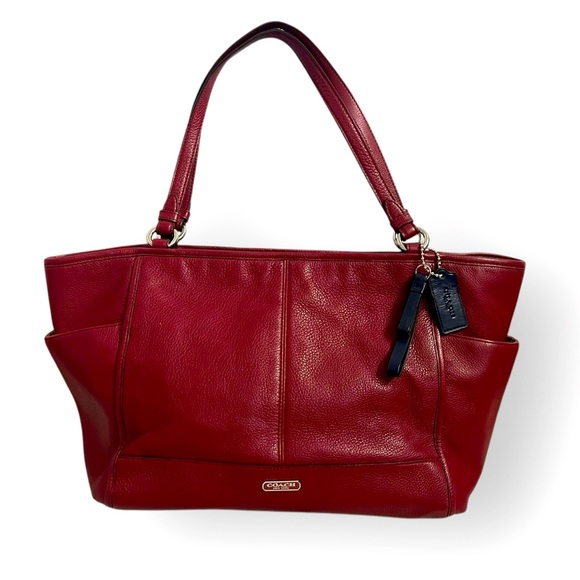 Coach | Bags | Coach Carrie West Leather Tote | Poshmark